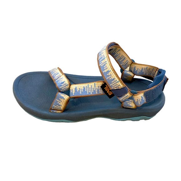 Teva | Shoes | Teva Y Hurricane Sandal Size 3 Youth Blue And Tan ...